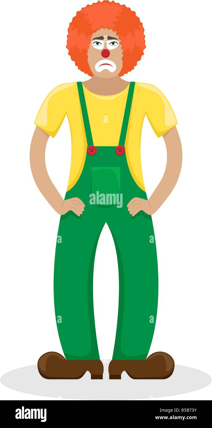 Sad clown birthday party Stock Vector Images - Alamy