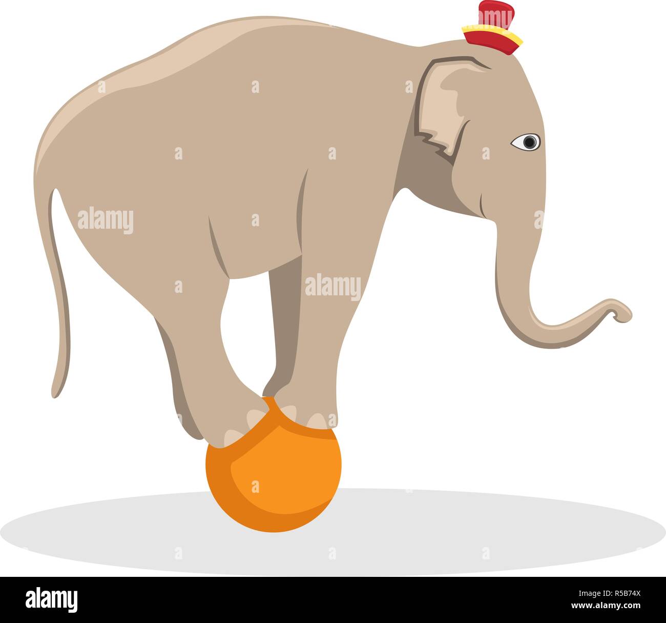 Acrobat balance ball Stock Vector Images - Alamy