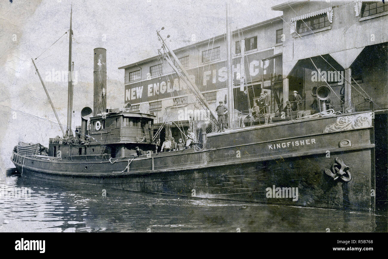 Title: View of the Kingfisher at the New England Fish Company dock at ...