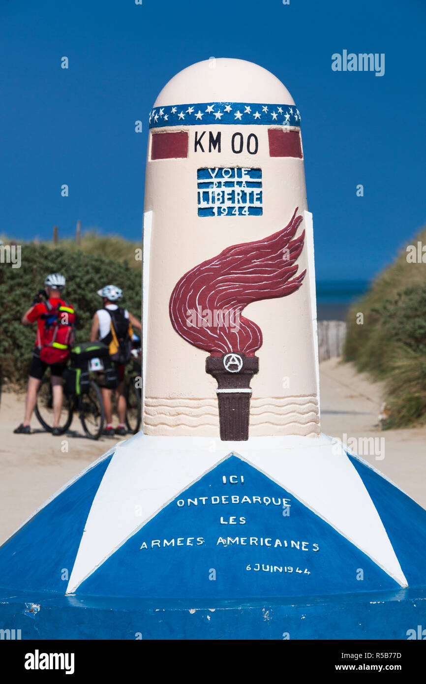 France, Normandy Region, Manche Department, D-Day Beaches Area, WW2-era ...