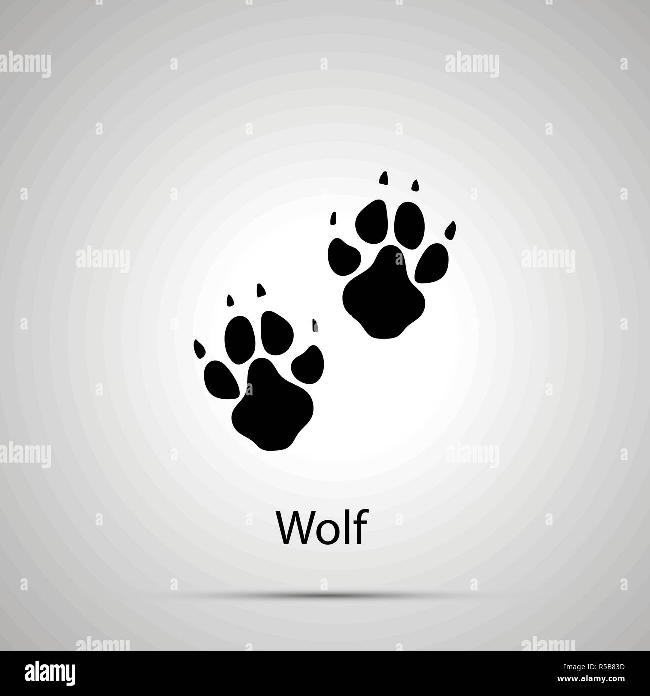 Cartoon running wolf hi-res stock photography and images - Alamy