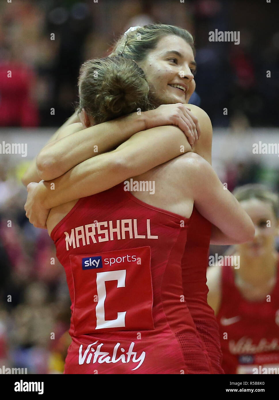 England Roses Francesca Williams (right) and Gabriella Marshall ...