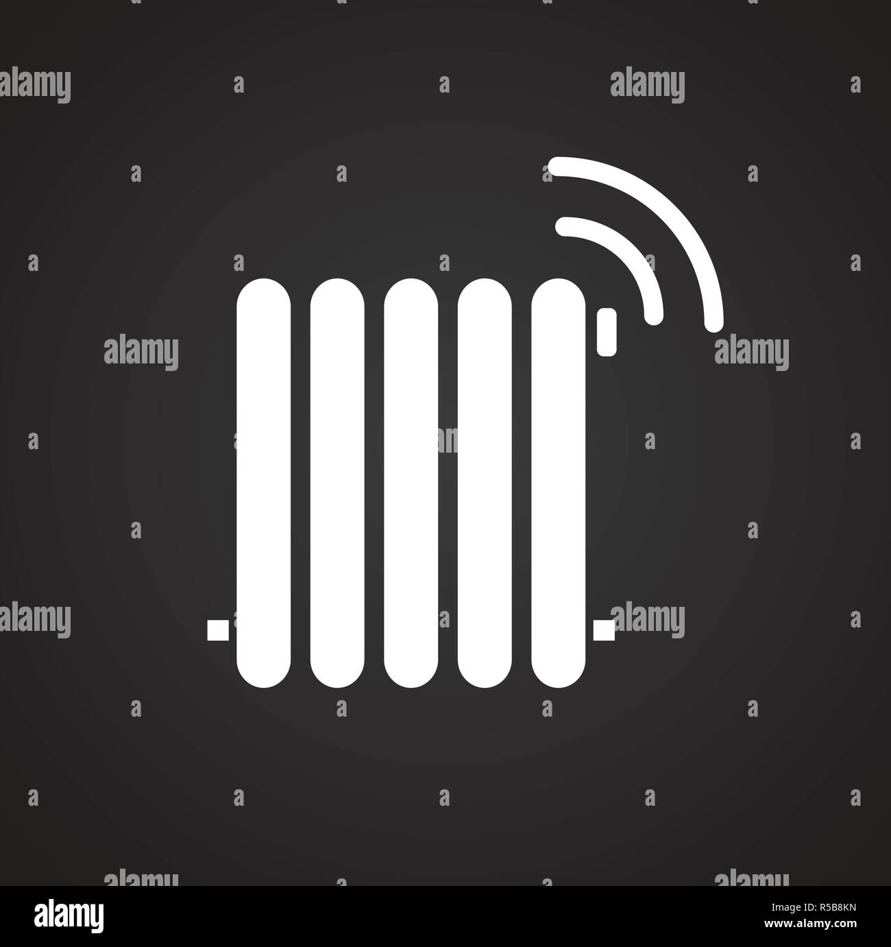 Smart heater on white background for graphic and web design, Modern ...