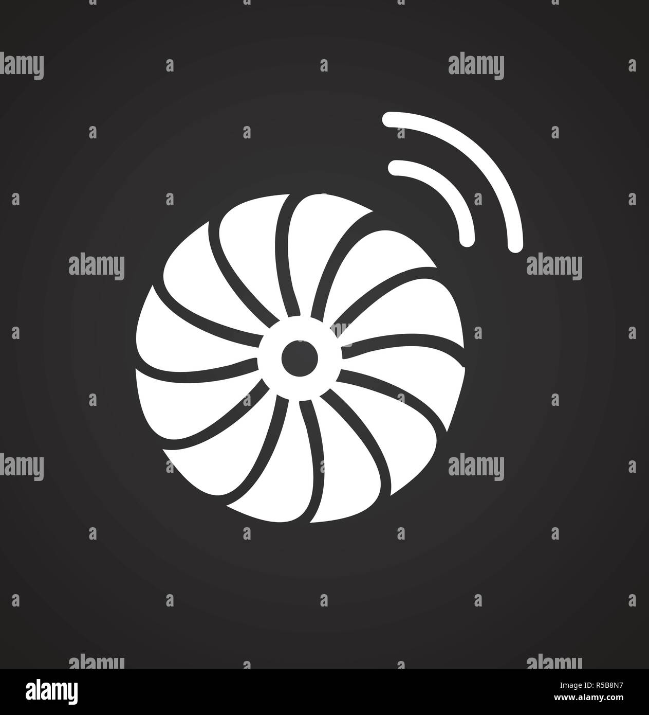 Smart fan on white background for graphic and web design, Modern simple ...