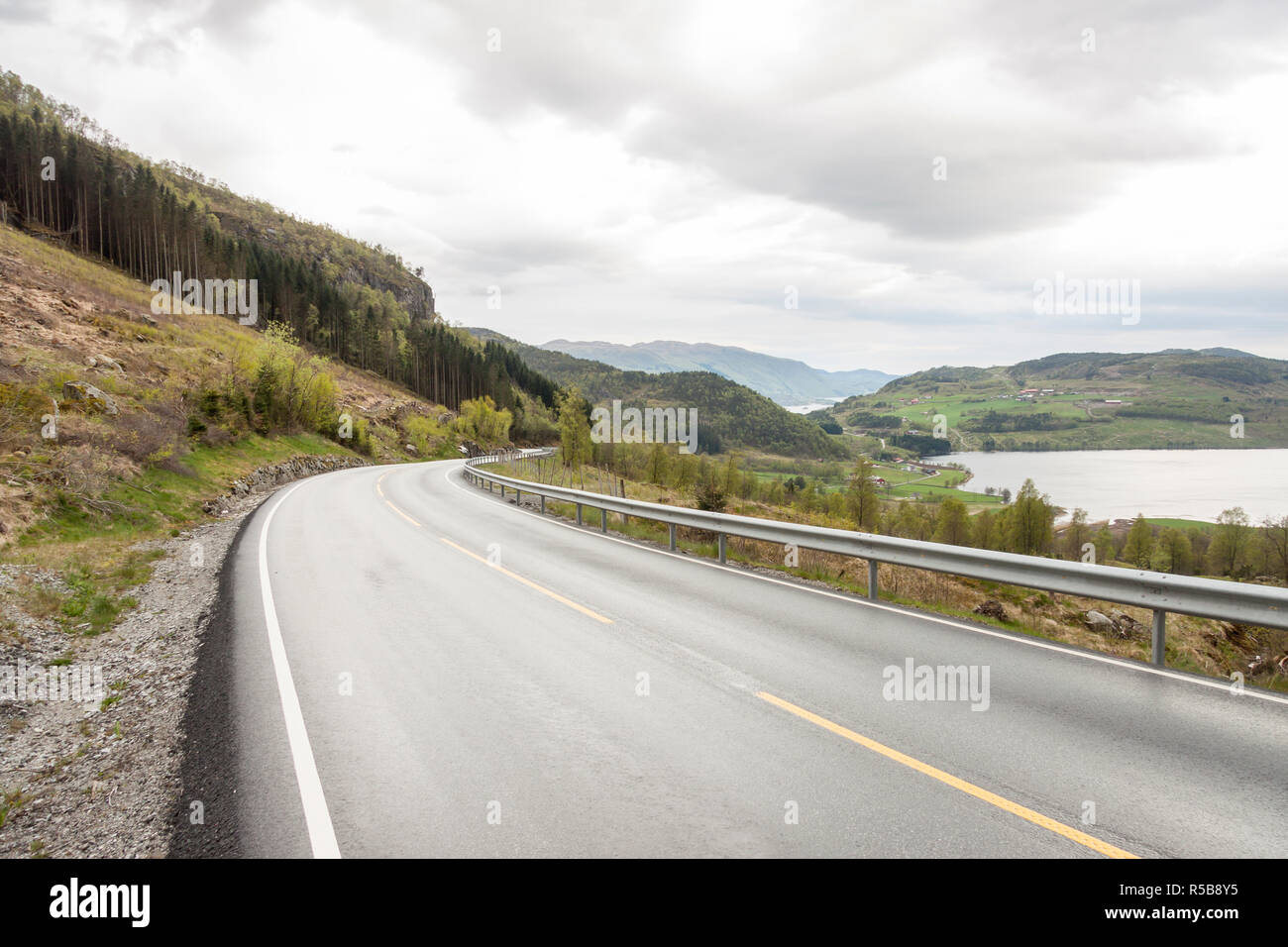 Route nr 13 in Norway, Europe Stock Photo - Alamy