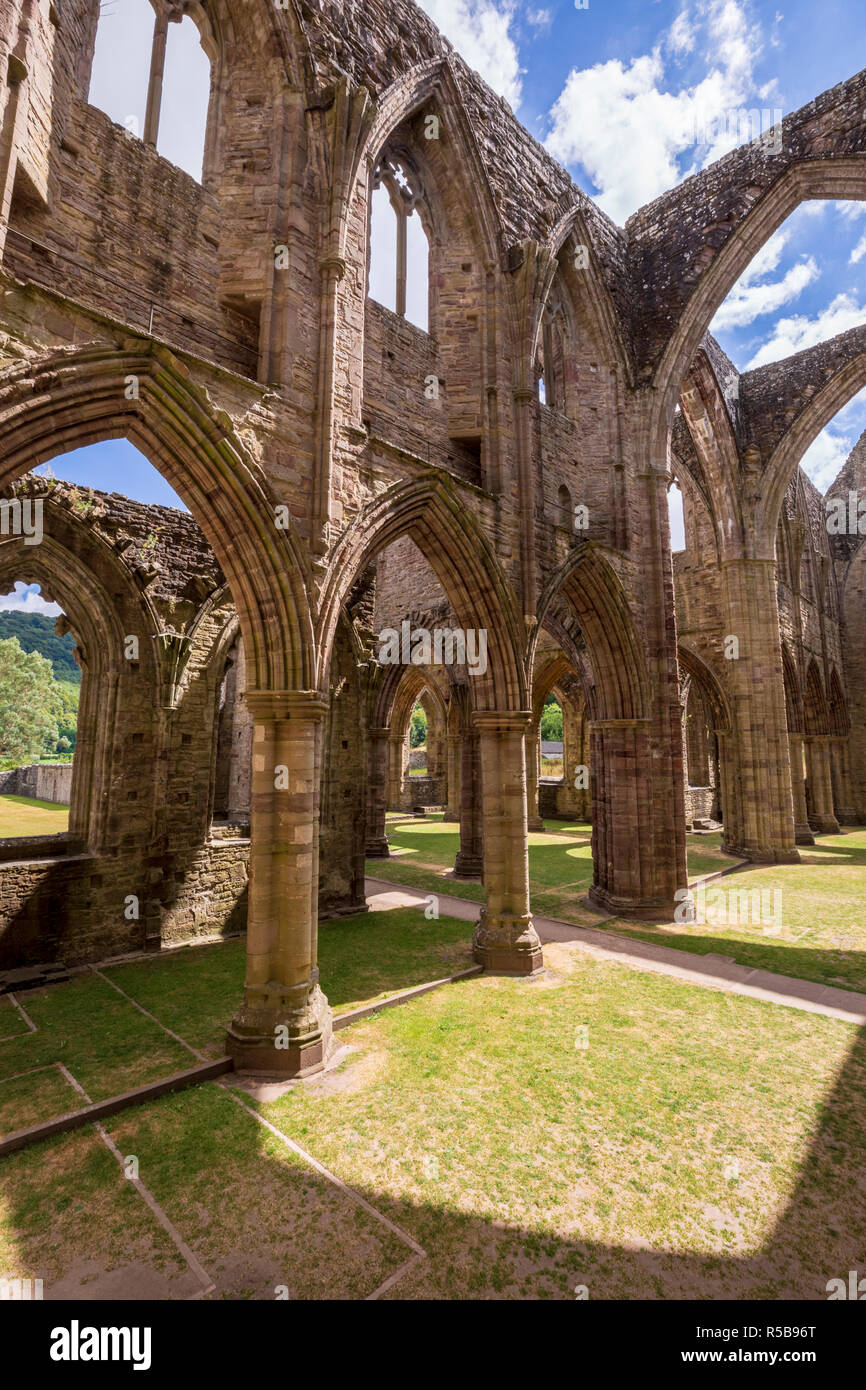 Interior Of Tintern Abbey Stock Photos & Interior Of Tintern Abbey ...