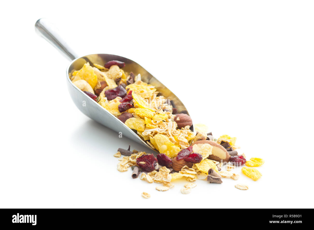 Tasty homemade muesli with nuts Stock Photo - Alamy