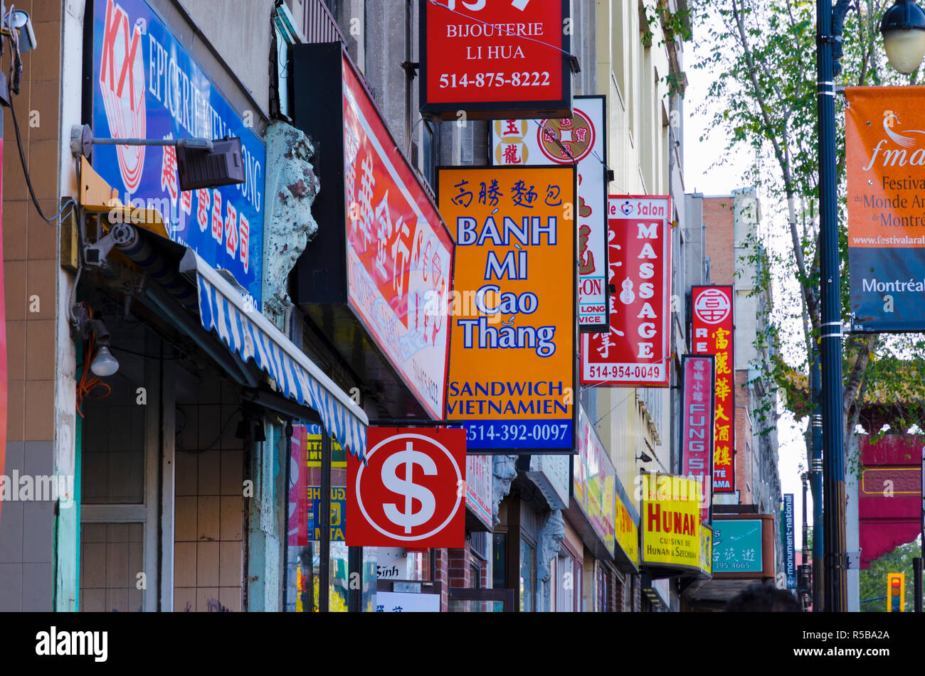 Canada, Quebec, Montreal, Chinatown Stock Photo - Alamy