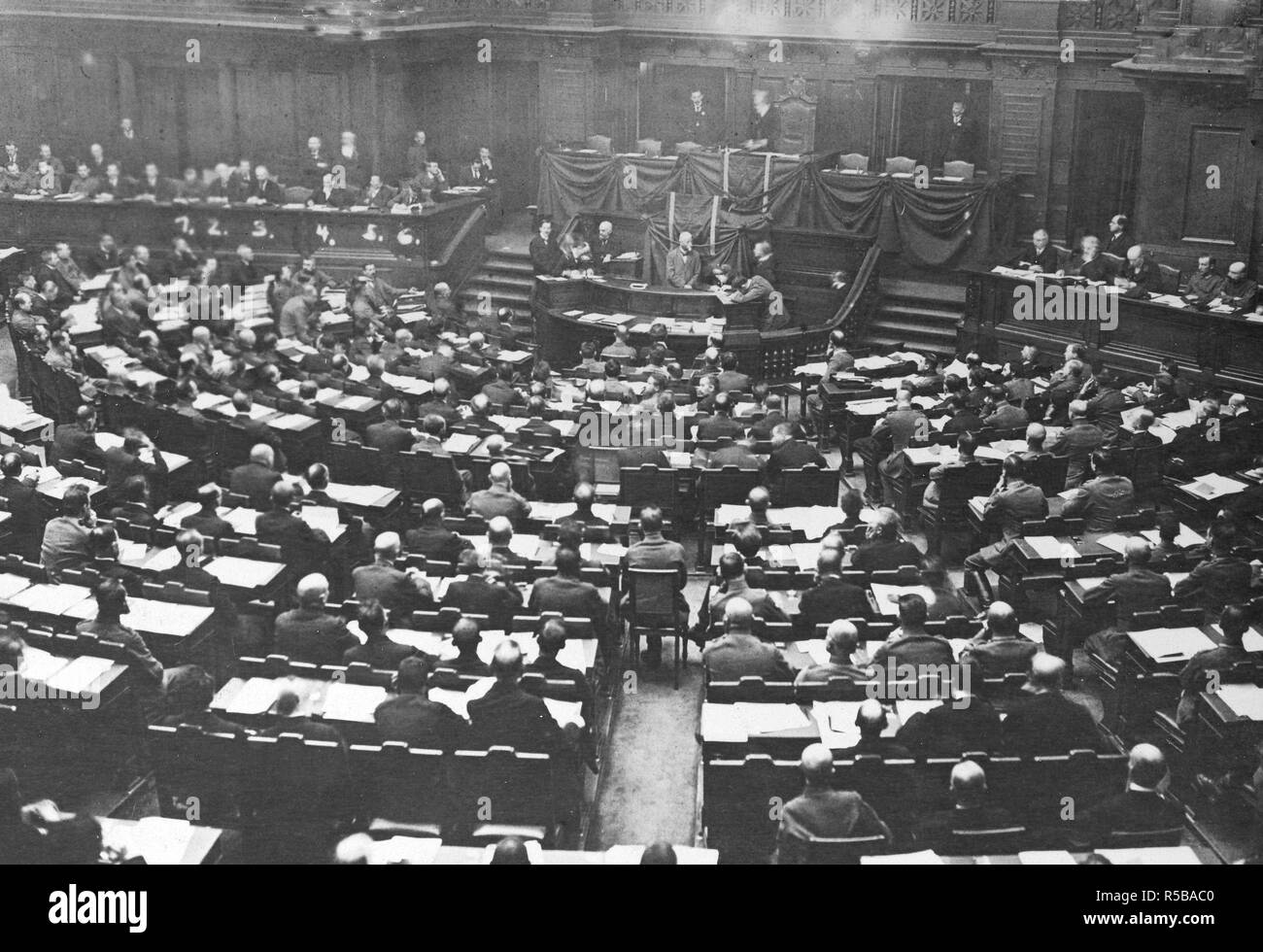 German Republic - New Reichstag in session for first time since ...