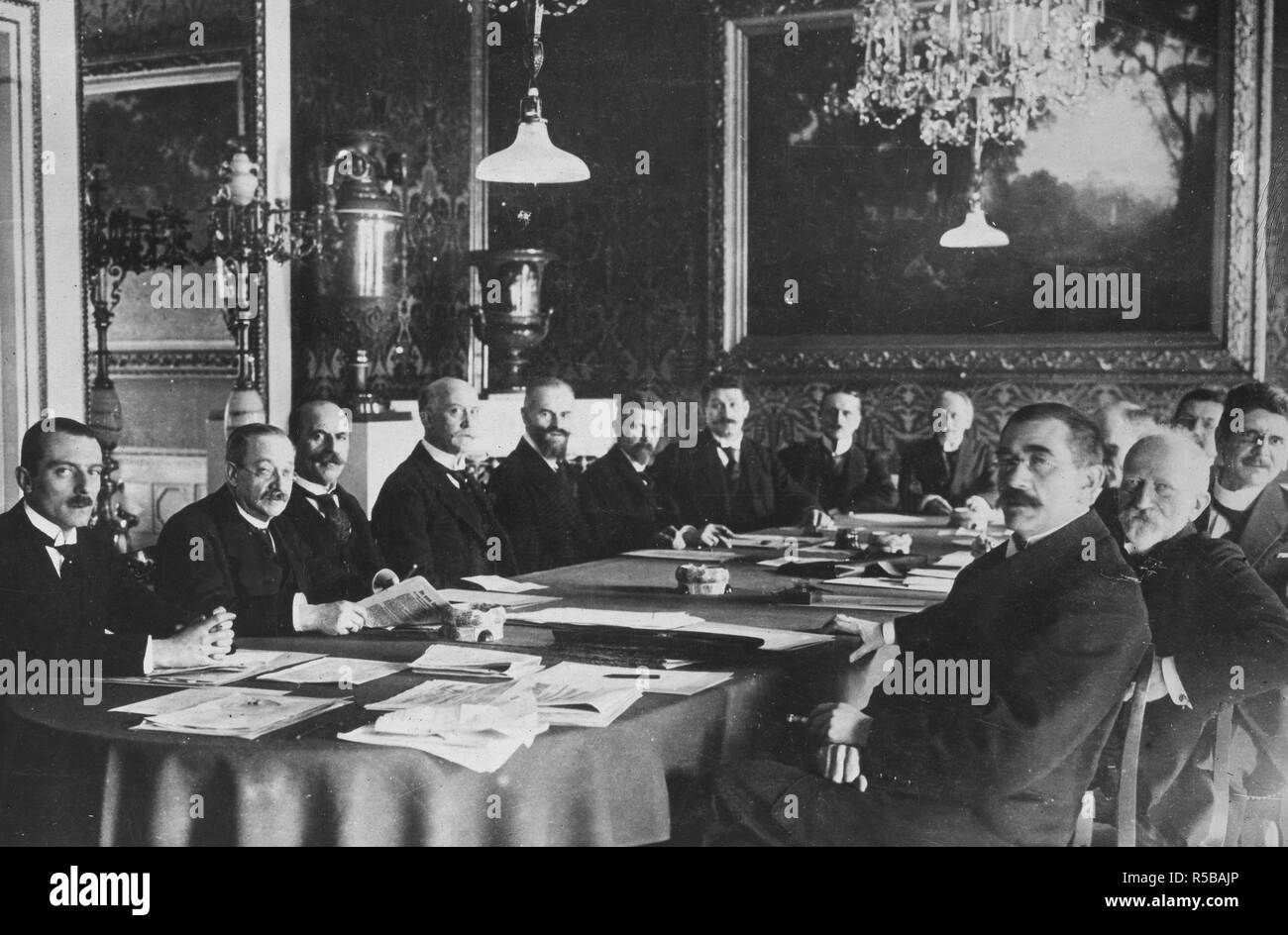 German Republic - First session of German Cabinet formed by Chancellor ...