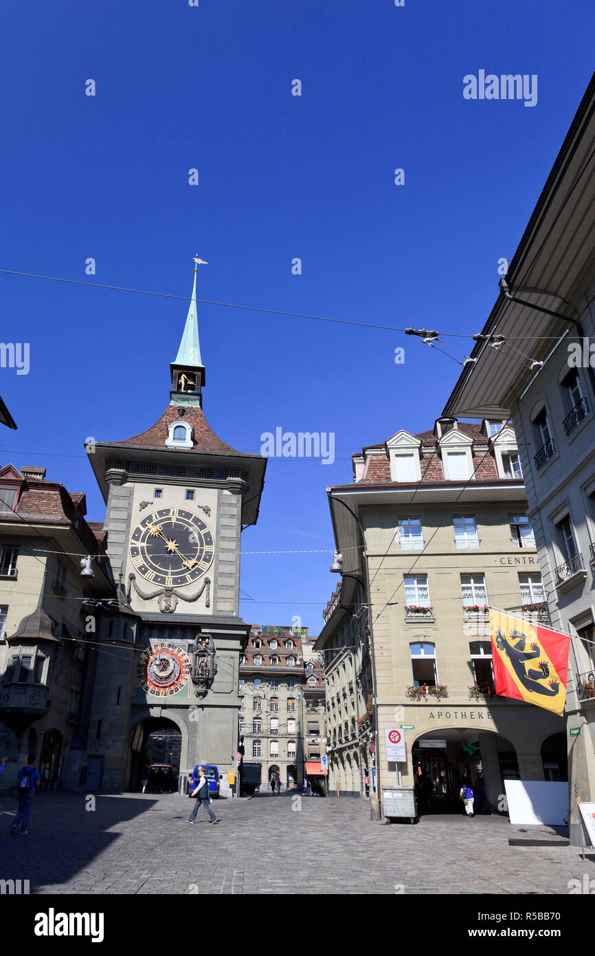 Switzerland, Bern, old Town (UNESCO World Heritage Site), Zytglogge ...
