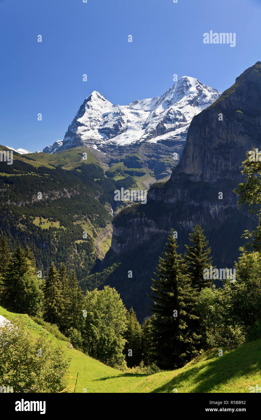 Switzerland, Bernese Oberland, Murren Town Stock Photo - Alamy