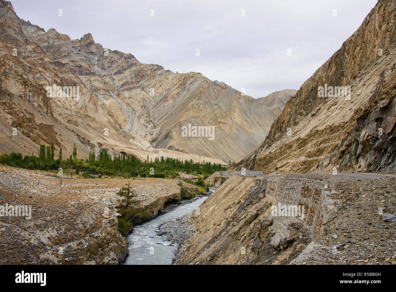 Beautiful village of Urtsi and the Ripchar Togpo Valley, Ladakh, India ...