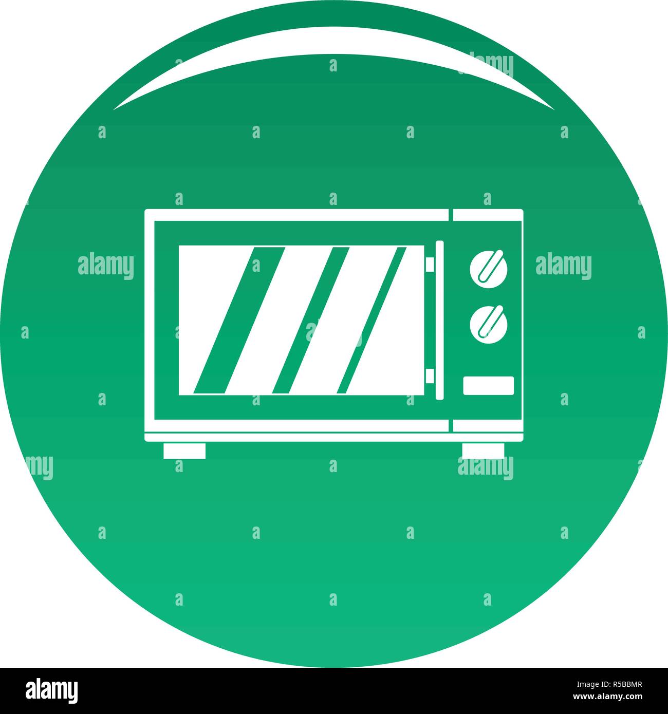 Kitchen microwave oven icon. Simple illustration of kitchen microwave ...