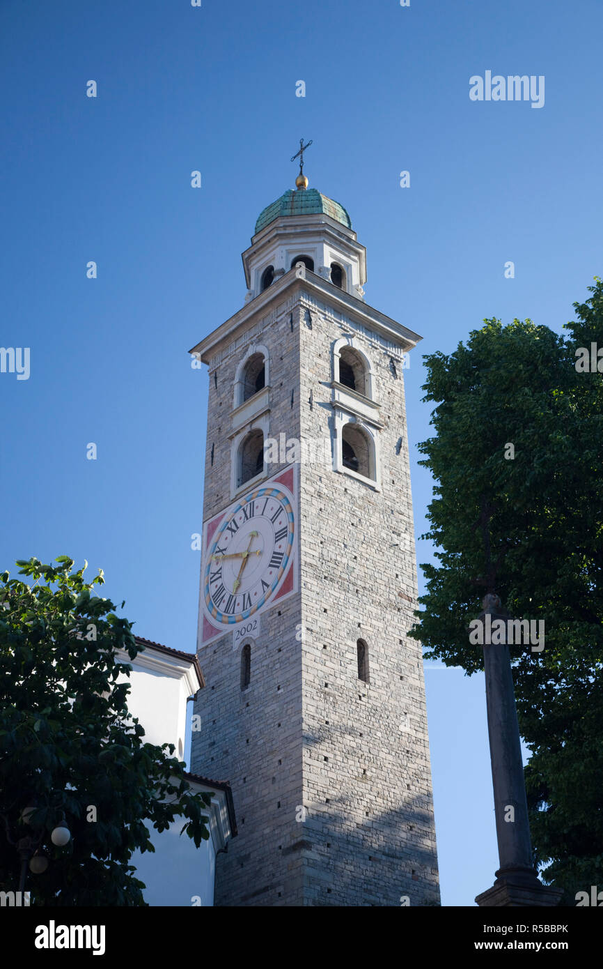 Switzerland, Ticino, Lake Lugano, Lugano, Catedrale San Lorenzo ...