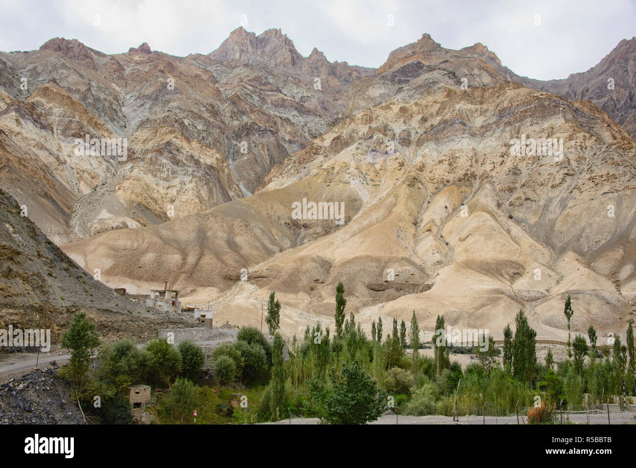 Beautiful village of Urtsi and the Ripchar Togpo Valley, Ladakh, India ...