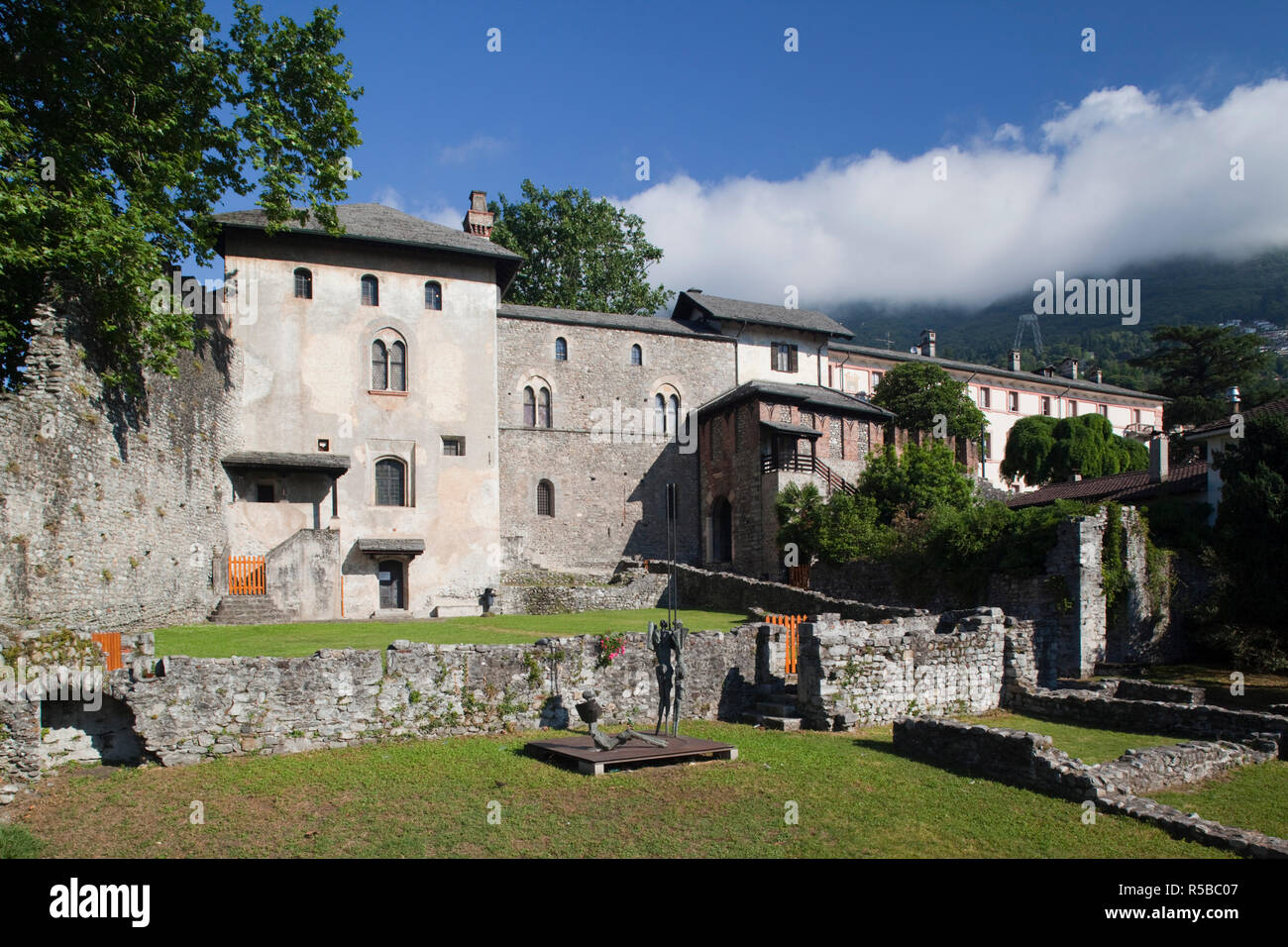 Switzerland, Ticino, Lake Maggiore, Locarno, Castello Visconteo ...