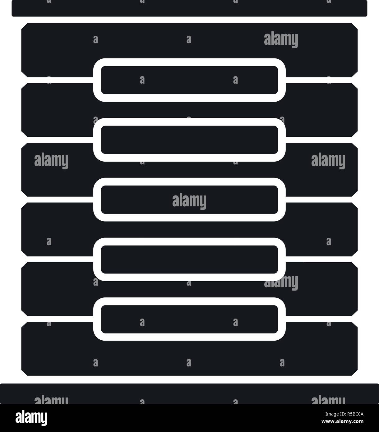 Server rack icon. Simple illustration of server rack vector icon for ...