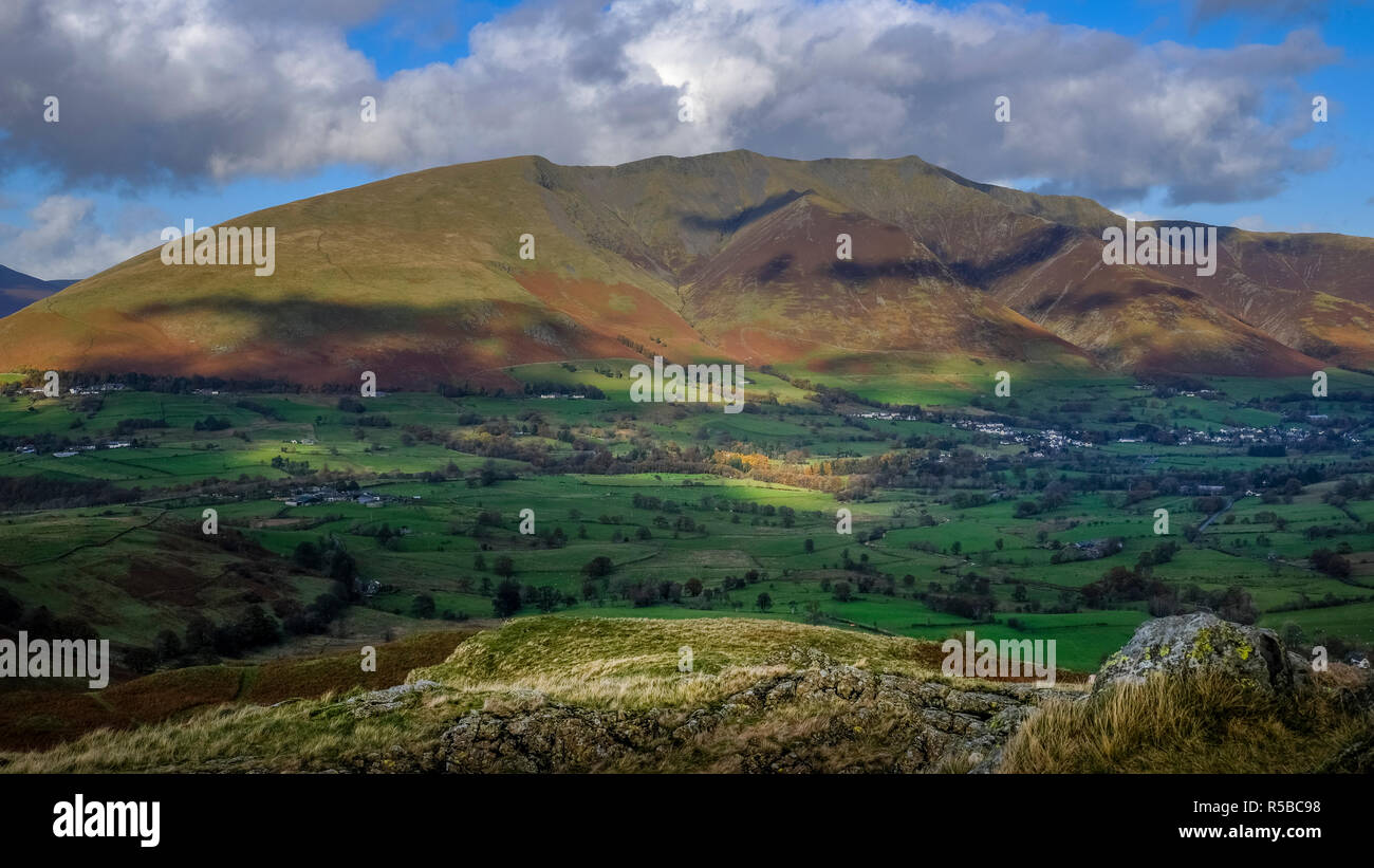 Blencathra from High Rigg, Lake District National Park, Cumbria ...