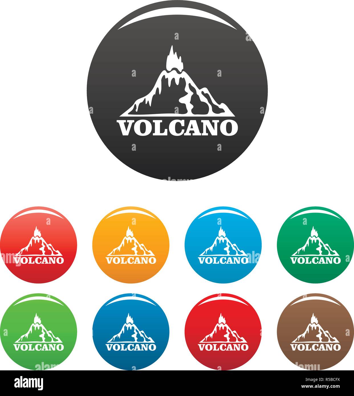 Volcanic eruption ash iceland Stock Vector Images - Alamy