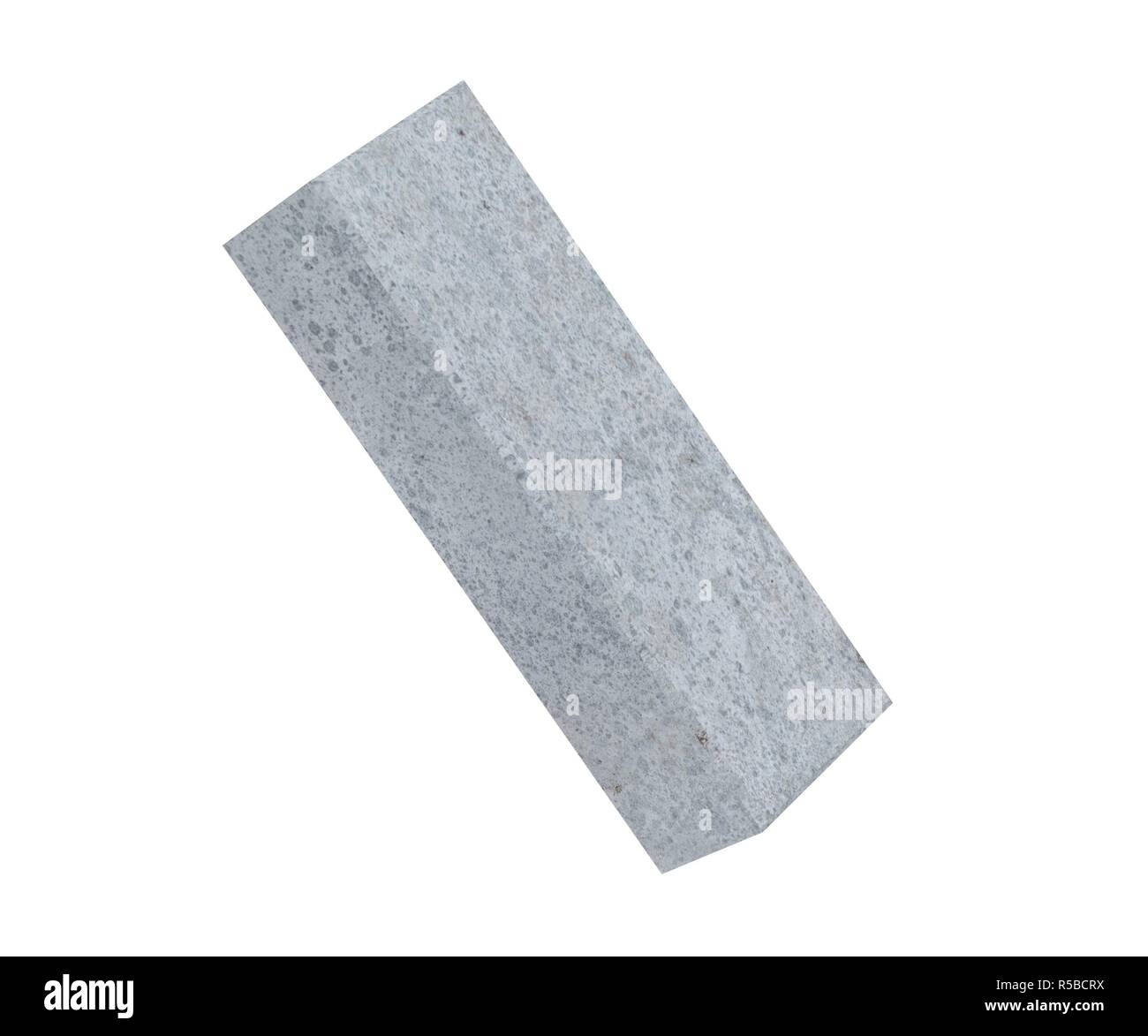 Concrete Capital Letter - I isolated on white background. 3D render ...