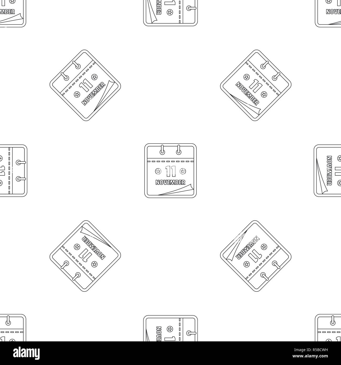 November calendar pattern seamless vector repeat geometric for any web ...