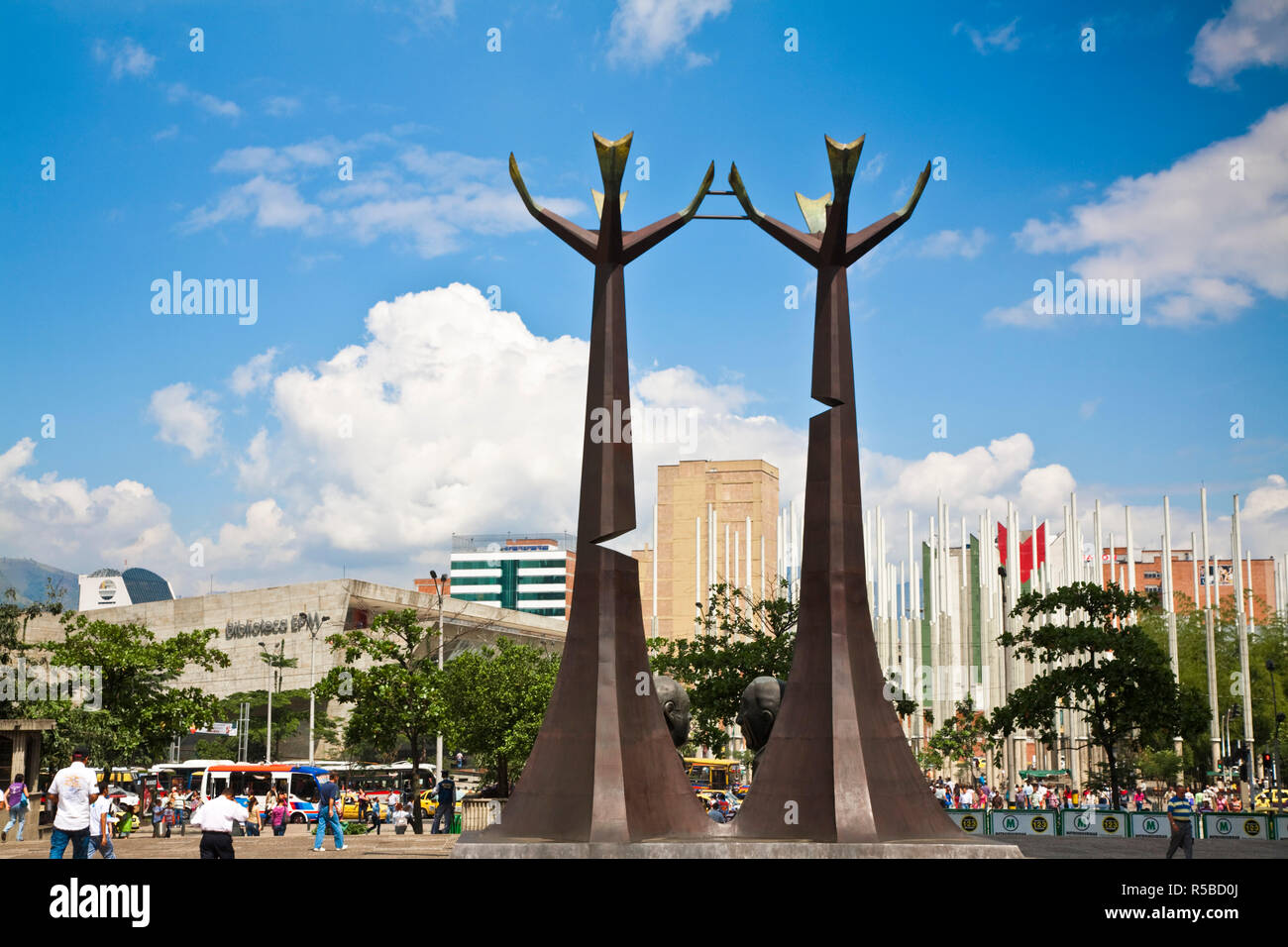 Colombia, Antioquia, Medellin, City Center, Parque de la Luz, Forest of ...