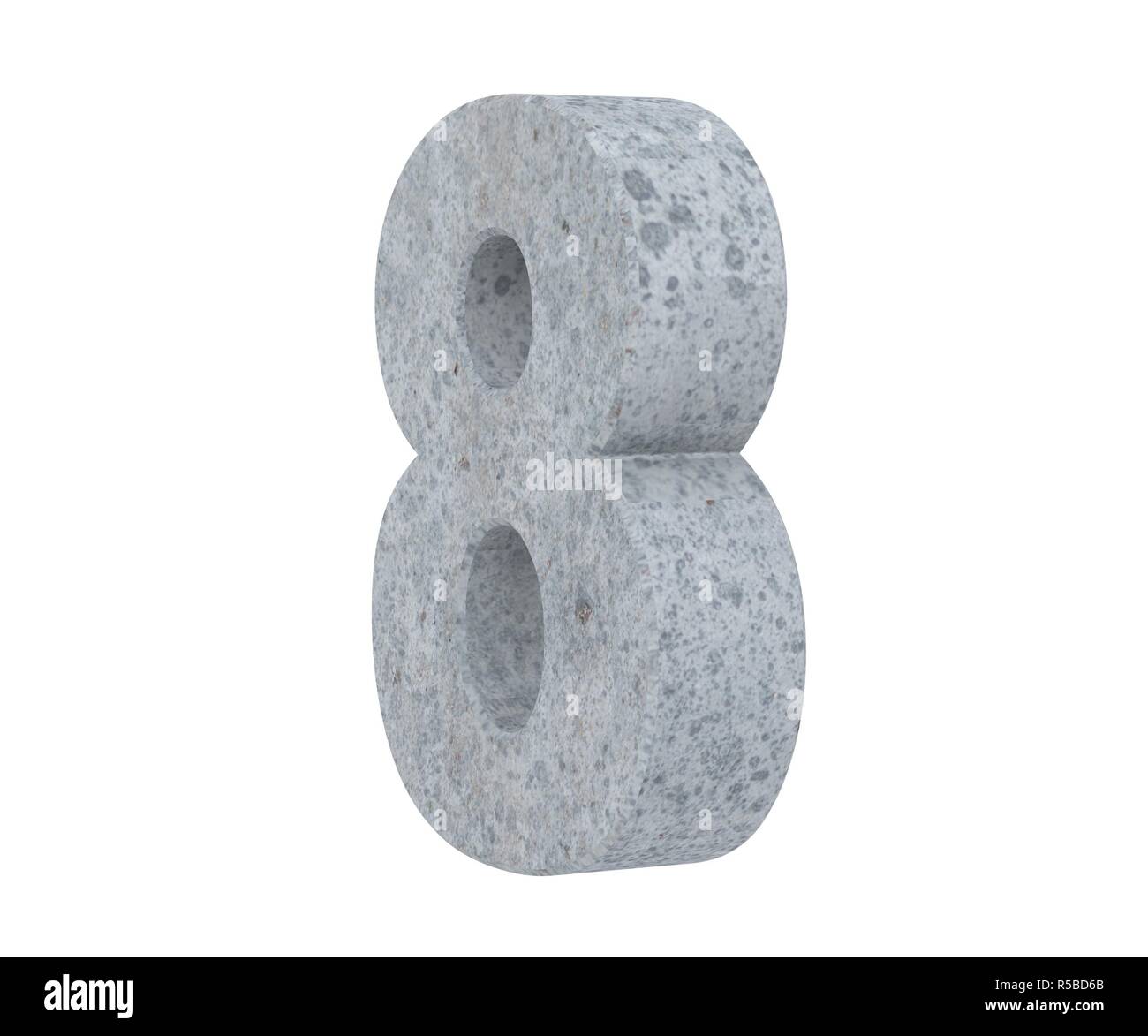3D rendering concrete number 8 eight. 3D render Illustration Stock ...