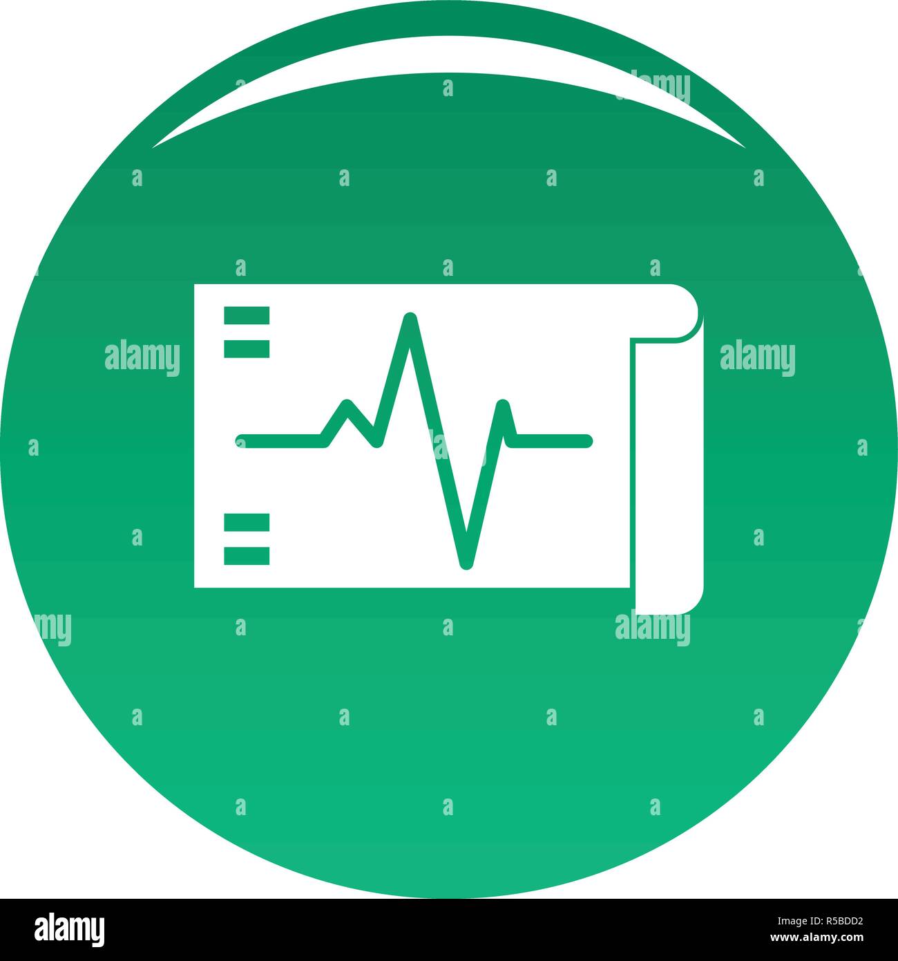 Electrocardiogram icon. Simple illustration of electrocardiogram vector ...