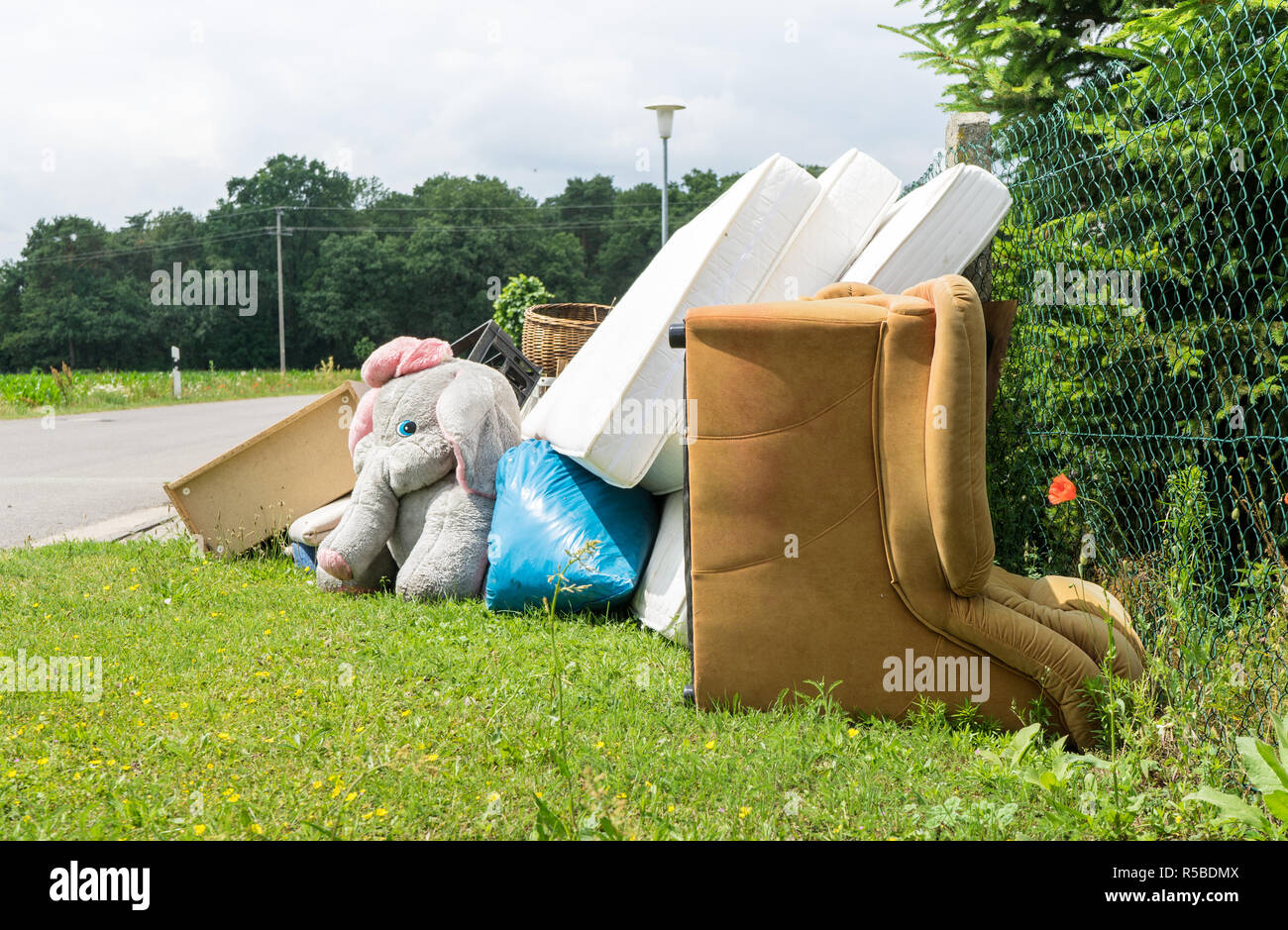 Pile of bulky waste Stock Photo - Alamy