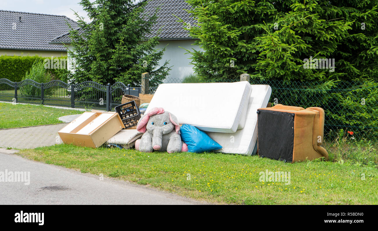 Pile of bulky waste Stock Photo - Alamy