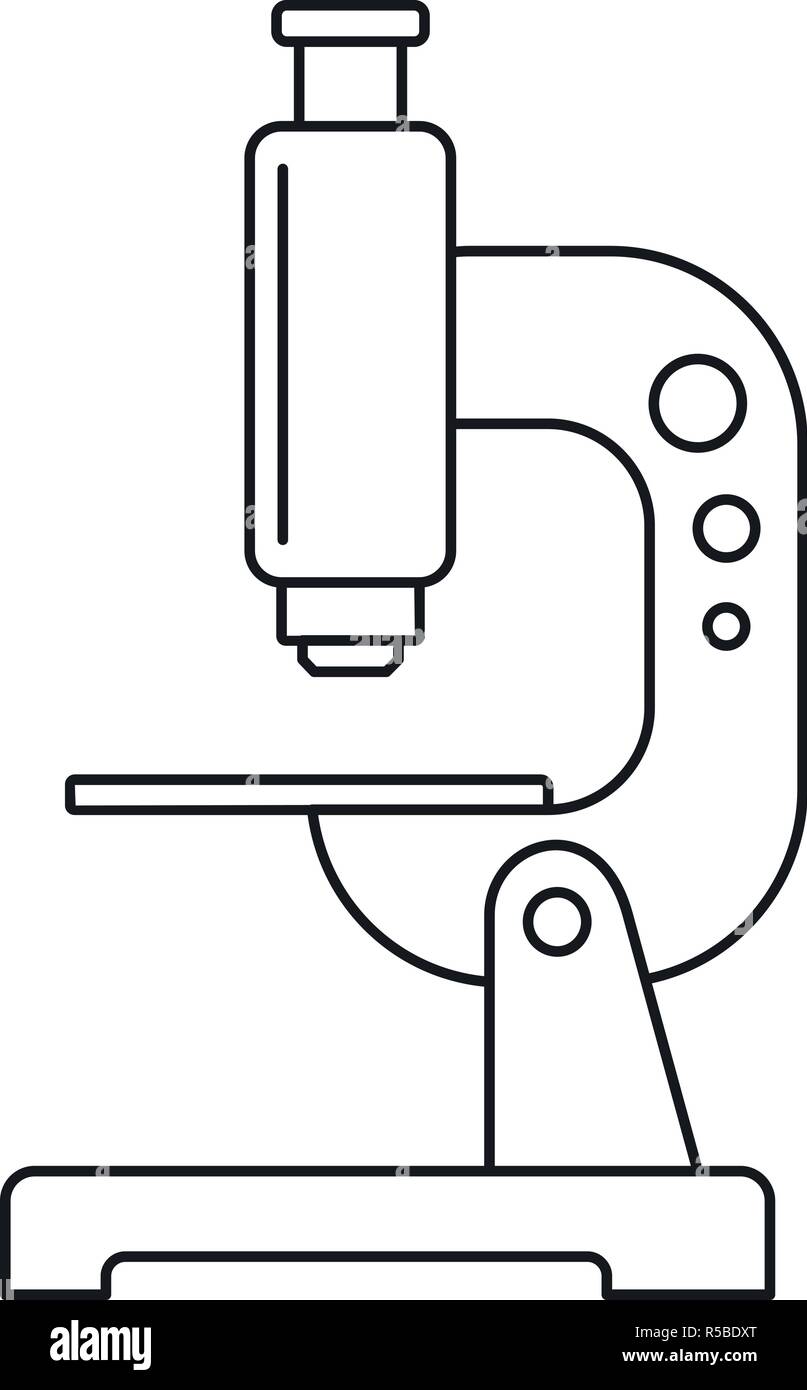 Modern microscope icon. Outline modern microscope vector icon for web ...