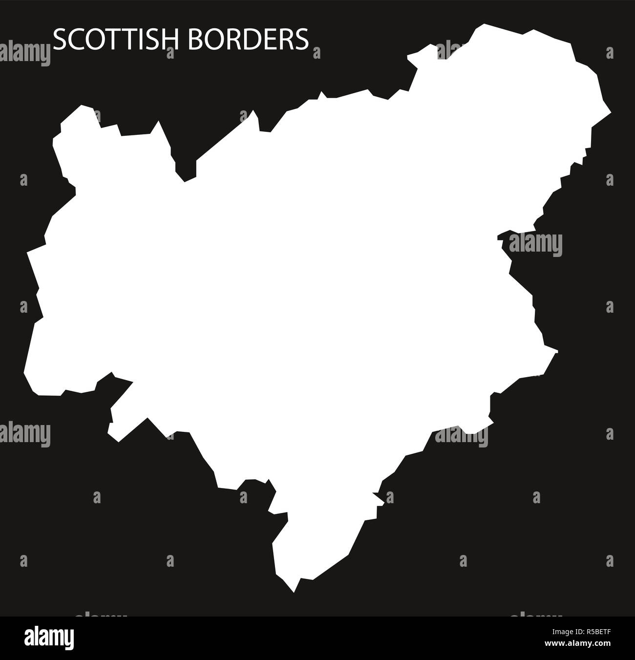 Scottish borders map hi-res stock photography and images - Alamy