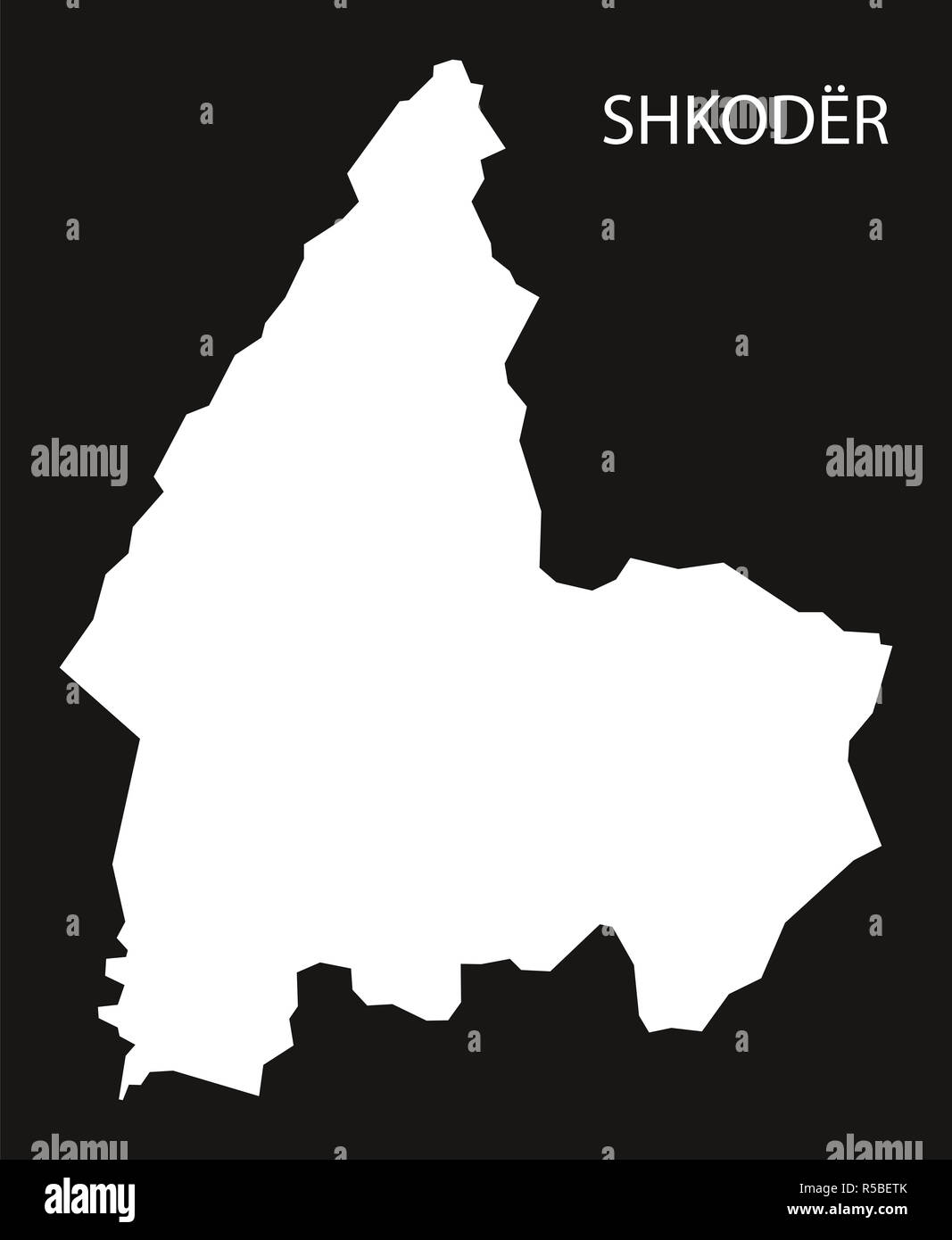 Administrative divisions map of albania hi-res stock photography and ...
