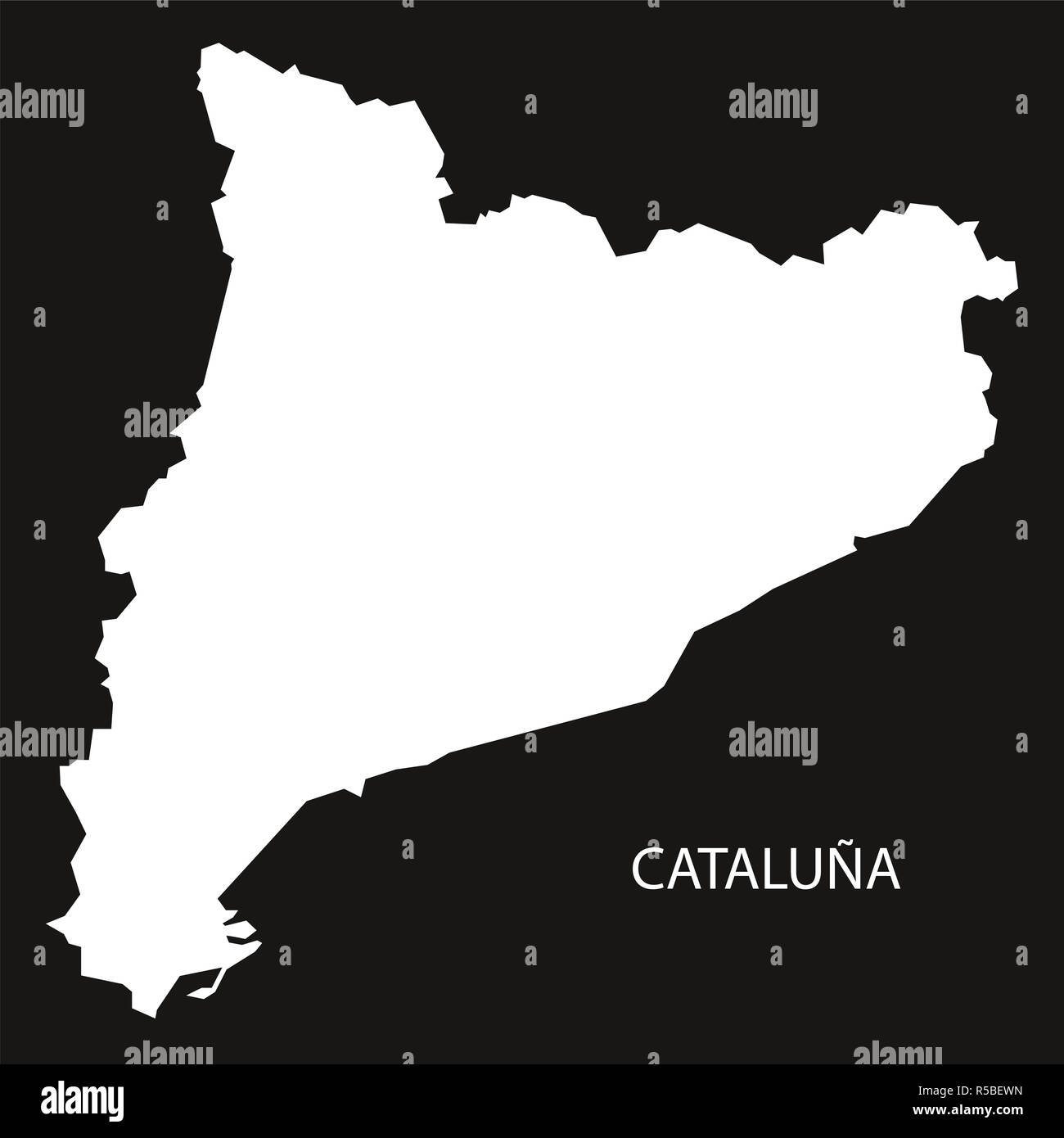 Cataluna map hi-res stock photography and images - Alamy