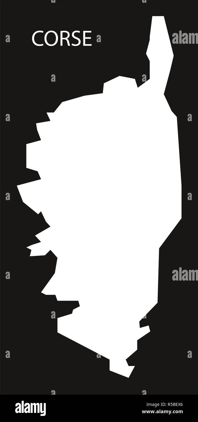 Corse vector map hi-res stock photography and images - Alamy