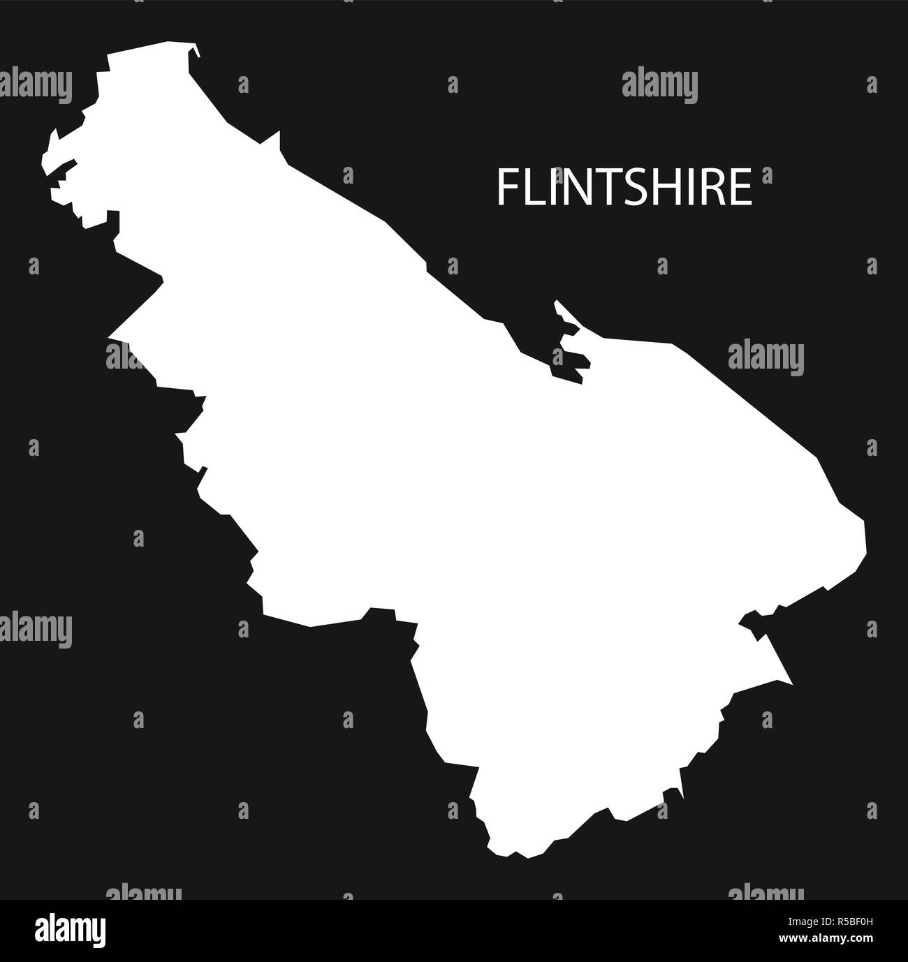Map of flintshire hi-res stock photography and images - Alamy