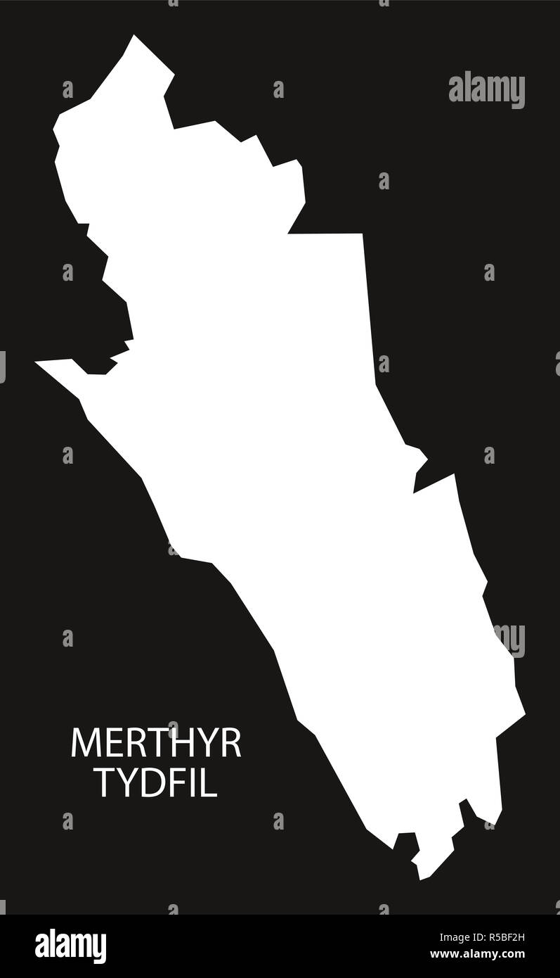 Map of merthyr tydfil hi-res stock photography and images - Alamy