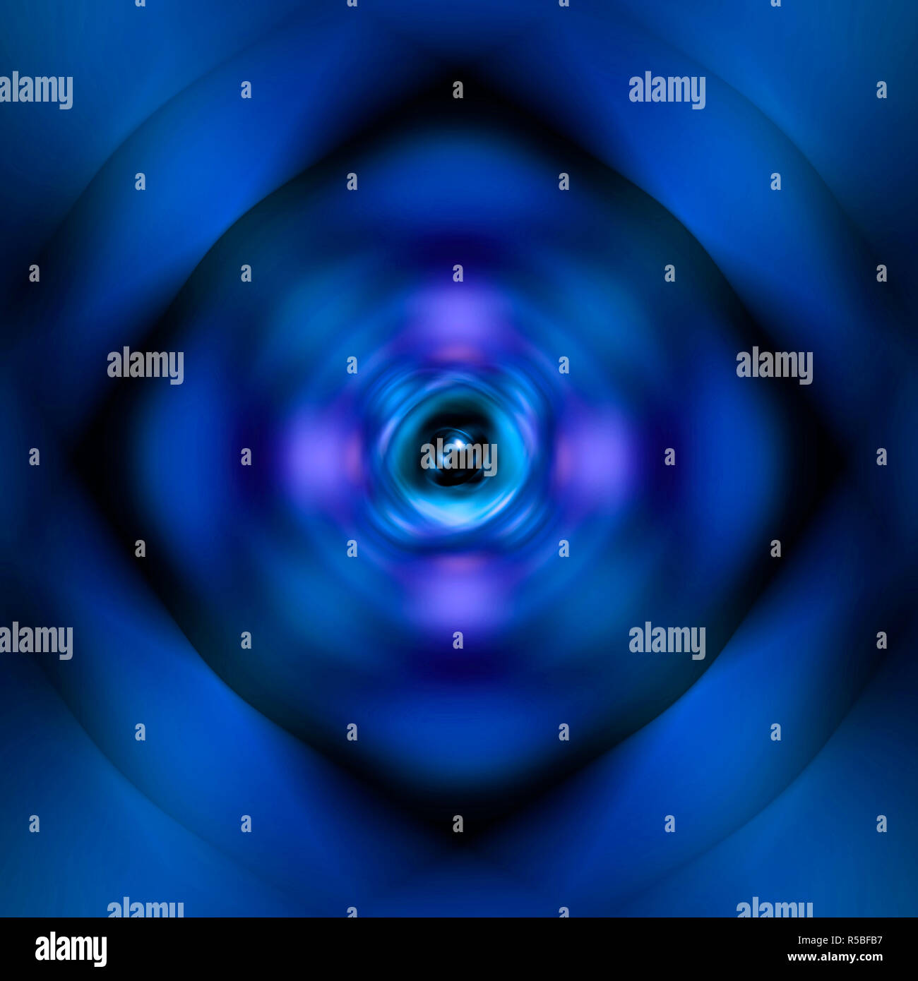 Blue spinning atom background Stock Photo - Alamy