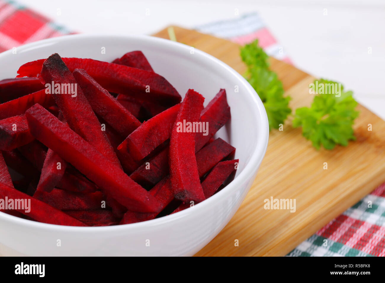 beetroot cut into strips Stock Photo - Alamy