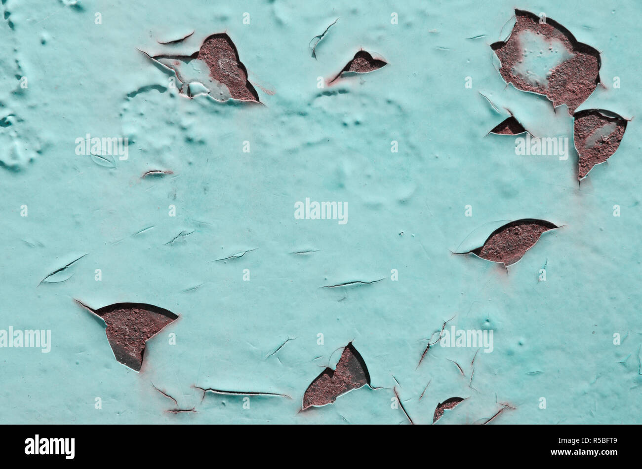 Texture of old paint turquoise Stock Photo - Alamy