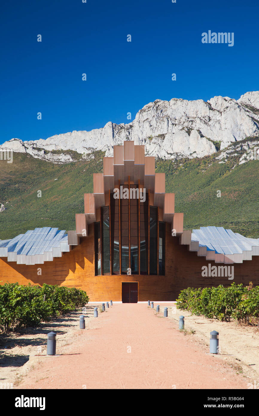 Spain, La Rioja Area, Alava Province, Laguardia, Bodegas Ysios winery ...