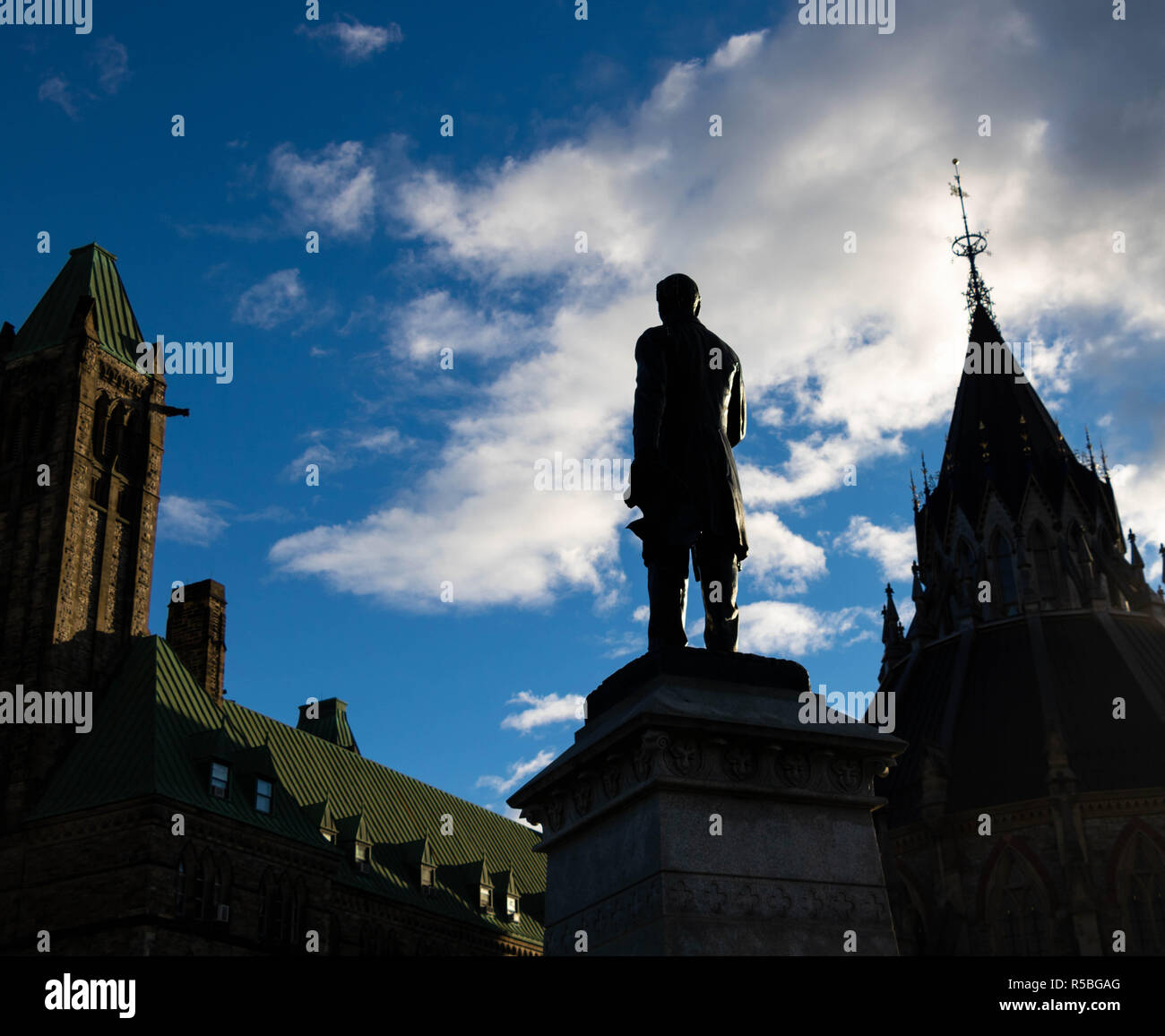 Thomas D'Arcy McGee statue behind Parliament Hill in Ottawa, Canada ...