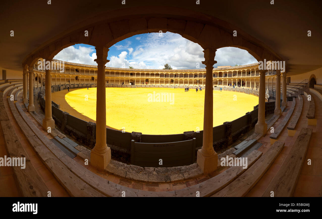 The famous bullfighting ring Plaza de toros de Ronda, Ronda, Malaga ...