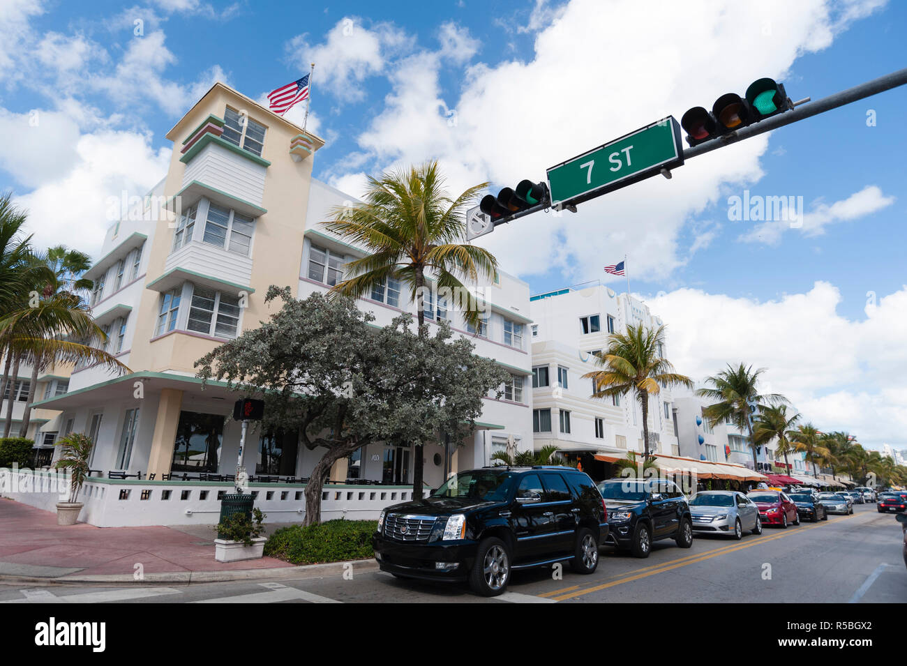 Ocean Drive, South Beach, Miami Beach, Florida, USA Stock Photo - Alamy
