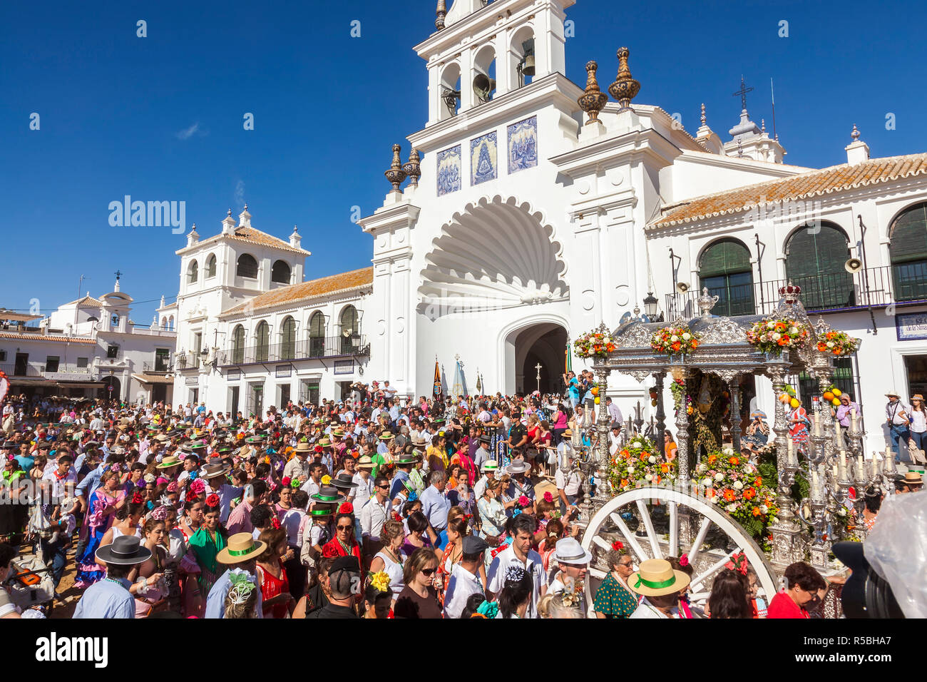Rocio Pilgrimage nr El Rocio, Andalucia, Spain Stock Photo - Alamy