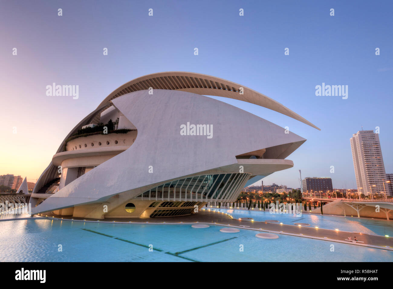 Spain, Valencia, City of Arts and Sciences building, Palace of Arts ...