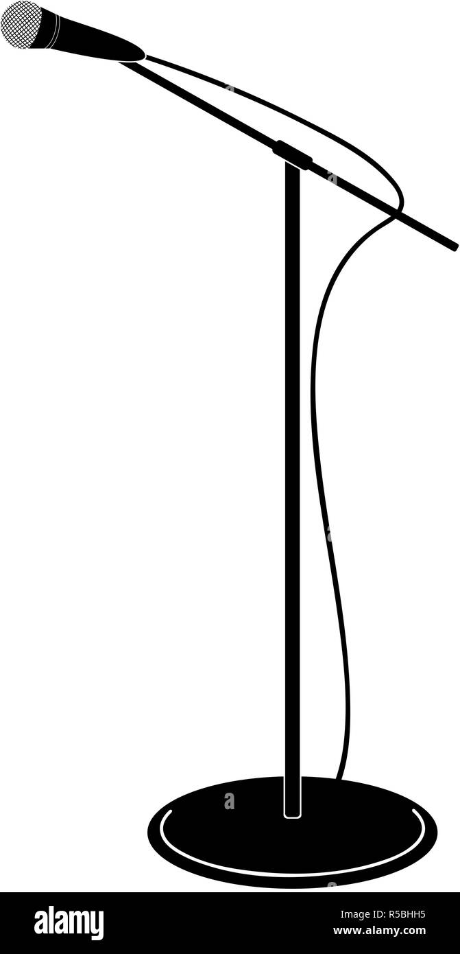 Microphone Stand Drawing