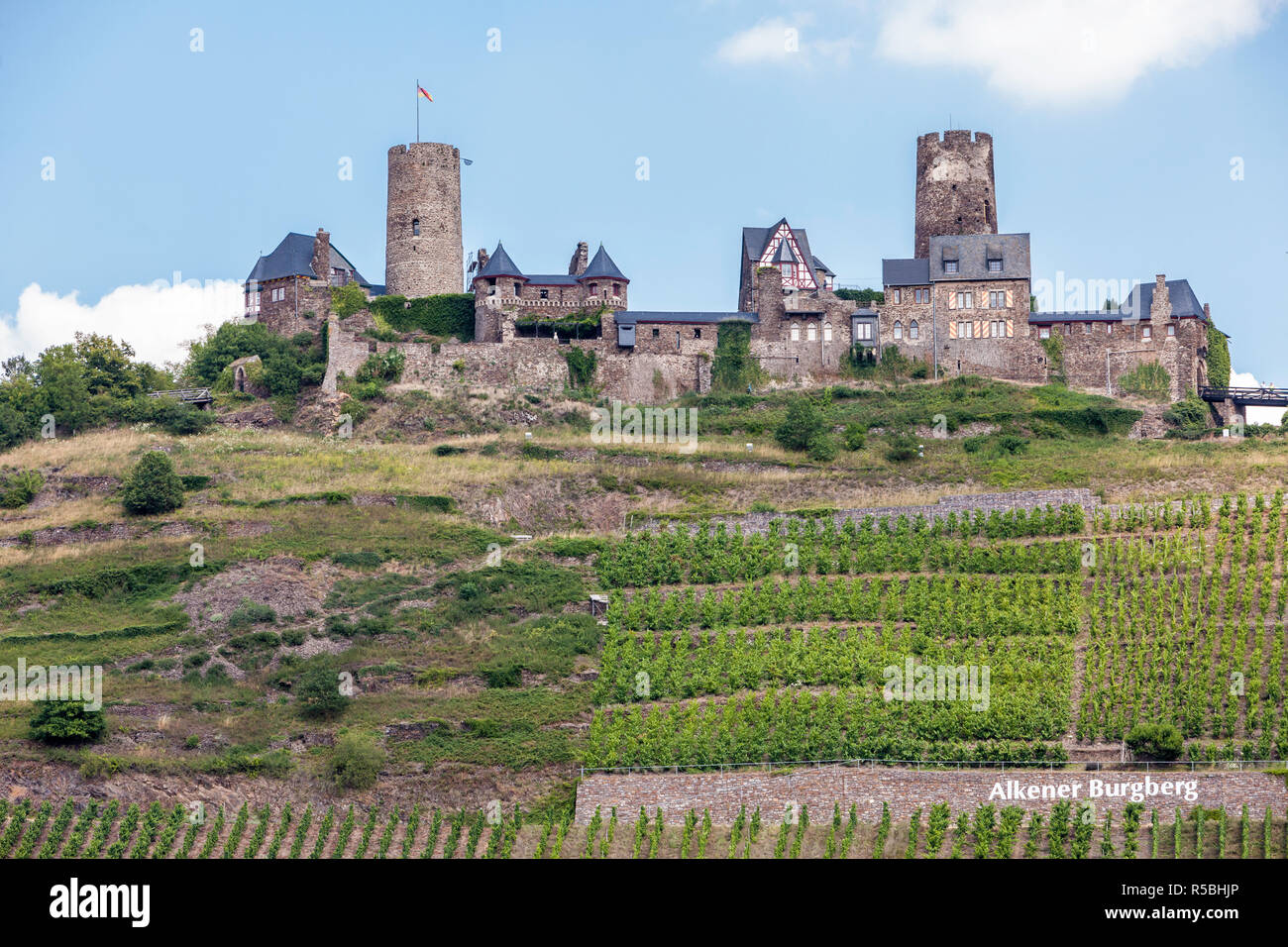 Alken, Germany. Thurant Castle (Burg Thurant), above the Moselle ...