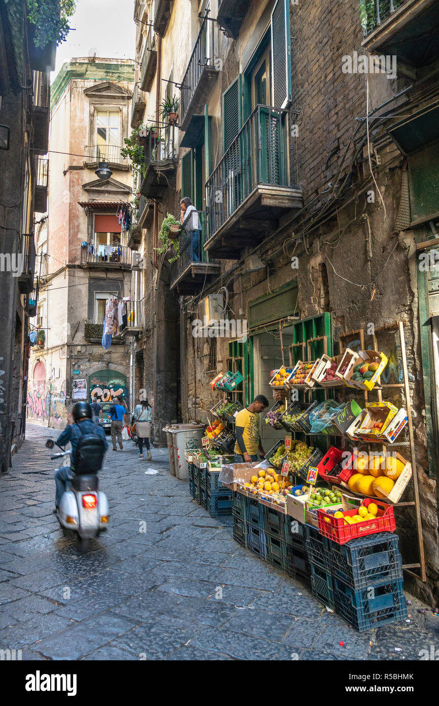 Naples typical street view hi-res stock photography and images - Alamy